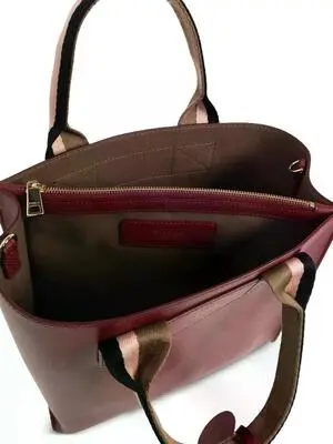 Furla Leather Tote Bag - Red