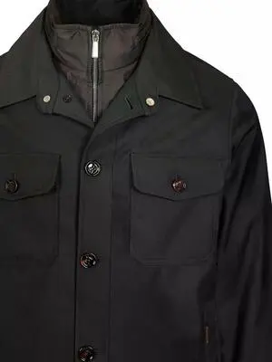 MOORER Dulac-pum Buttoned Chest-pocket Overshirt