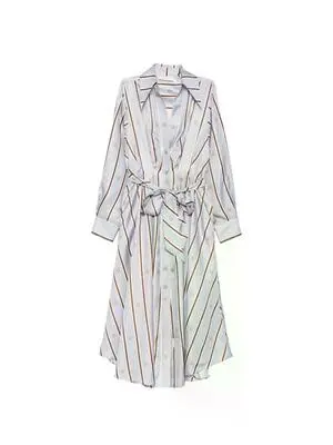Zimmermann Striped Tie Shirt Dress