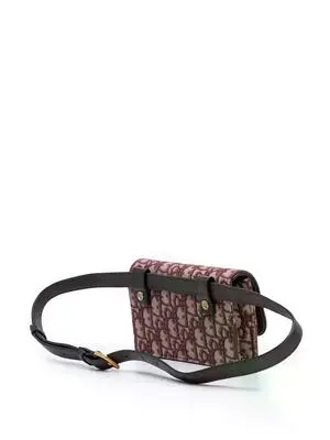 Dior Oblique Canvas Saddle Belt Bag - Red