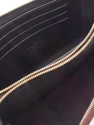 LOUIS VUITTON 2020 Monogram Giant Reverse Double Zip Pochette