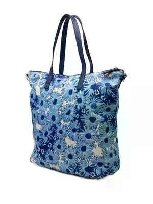 Prada 2013-2025 Tessuto Stampato Satchel - Blue