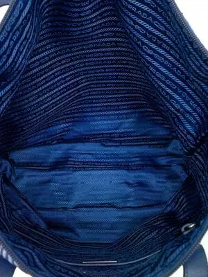 Prada 2013-2025 Tessuto Stampato Satchel - Blue
