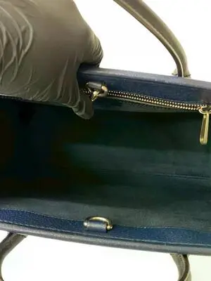 Gucci Canvas Interlocking G Satchel - Blue