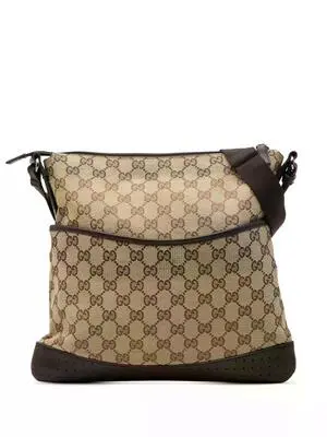 Gucci Gg Canvas Crossbody Bag - Brown