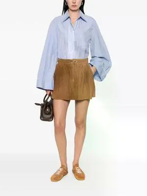 Maje Suede Mini Skirt