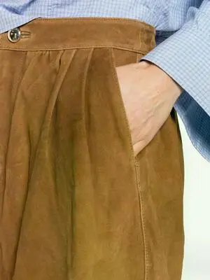 Maje Suede Mini Skirt