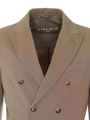 CIRCOLO 1901 Double-breasted Button Blazer - Neutrals