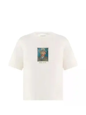 Manière De Voir Anders Blossoms-print T-shirt - Neutrals