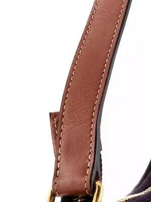 Celine Ava Bag Triomphe Coated Canvas Hobo Bag - Brown