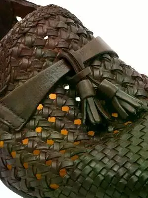 DOUCAL'S Woven Tassel Loafers