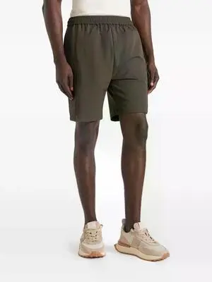 Manière De Voir Technical Cargo Shorts With Drawstring Waistband - Green
