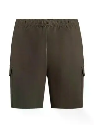 Manière De Voir Technical Cargo Shorts With Drawstring Waistband - Green