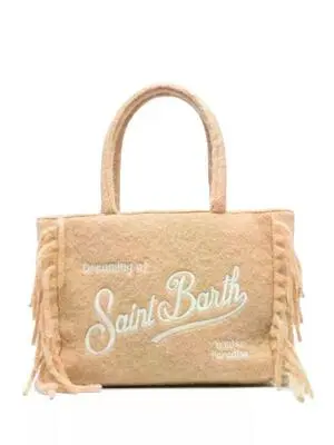 MC2 SAINT BARTH Embroidered Tote Bag - Neutrals