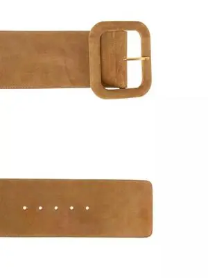AMI Paris Square-buckle Leather Belt