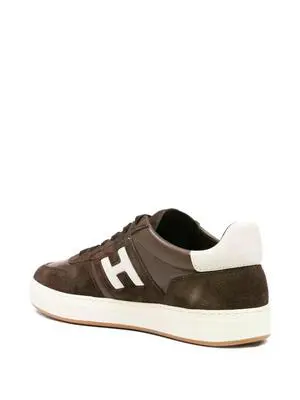 Hogan Suede Logo Sneakers - Brown