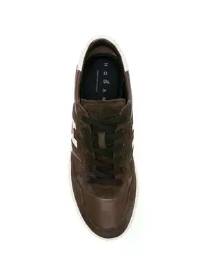 Hogan Suede Logo Sneakers - Brown