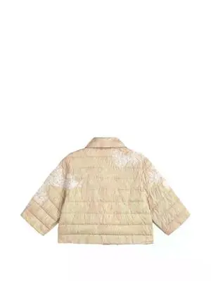 ERMANNO FIRENZE Floral-embroidered Quilted Jacket