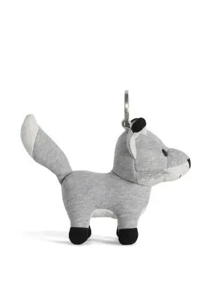 Maison Kitsuné Fox Keyring - Grey