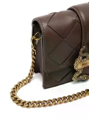 Just Cavalli Woven Snake Satchel