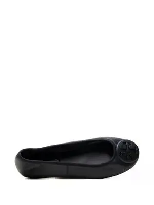 Tory Burch Reva Logo-plaque Ballet Flats In Nappa Leather