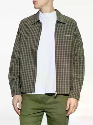 SAMSOE SAMSOE Plaid-pattern Zip-up Jacket