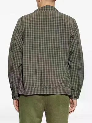 SAMSOE SAMSOE Plaid-pattern Zip-up Jacket