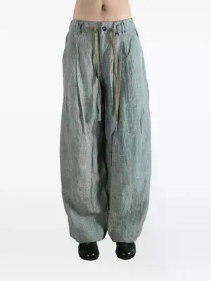ZIGGY CHEN Drawstring Trousers - Grey