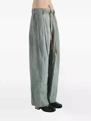 ZIGGY CHEN Drawstring Trousers - Grey