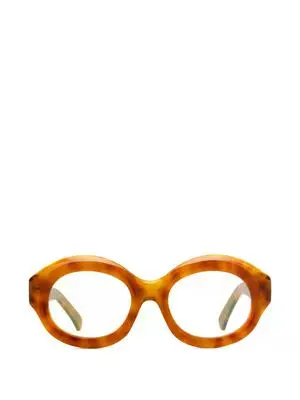 AUDE HEROUARD Charlie Round-frame Eyeglasses - Brown