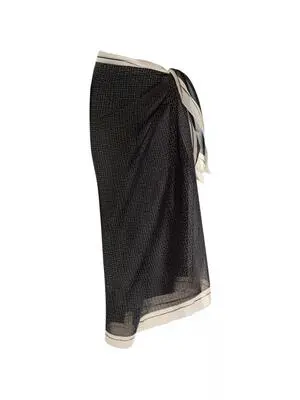 Balmain Logo-patterned Sarong