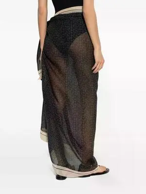 Balmain Logo-patterned Sarong