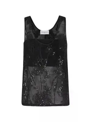 ISABELLE BLANCHE Sequin Embellished Sleeveless Top