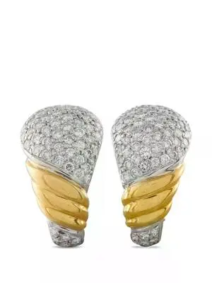 LB EXCLUSIVE Diamond Clip-on Earrings - Silver