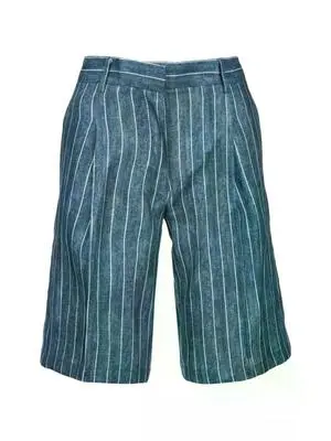ERMANNO FIRENZE Striped Bermuda Shorts
