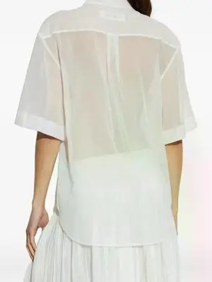 RÓHE Short Sleeve Shirt With Peter Pan Collar