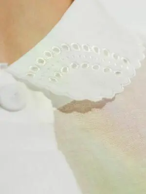 RÓHE Short Sleeve Shirt With Peter Pan Collar