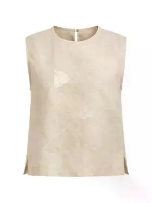 GLANSHIRT Floral Sleeveless Top