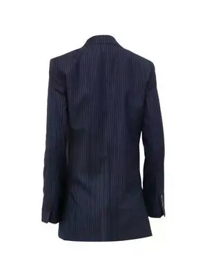 Theory Striped Double-breasted Blazer