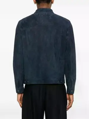 Canali Suede Buttoned Pocket Jacket