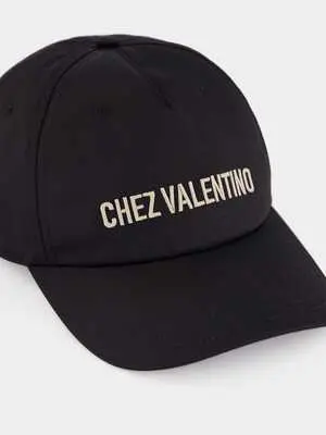 Valentino Garavani Chez Baseball Cap - Black