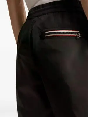 Moncler Logo Patch Drawstring Shorts - Black