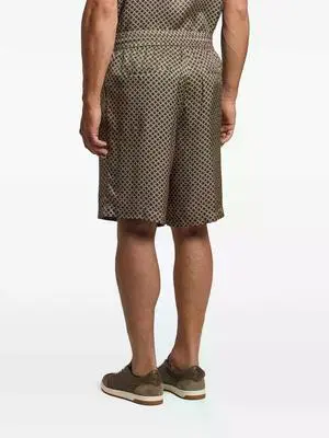Peserico Patterned Drawstring Shorts