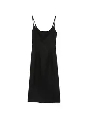 ALYSI Spaghetti-strap Midi Dress - Black