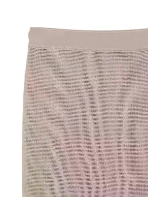 ALYSI Perforated Midi Skirt