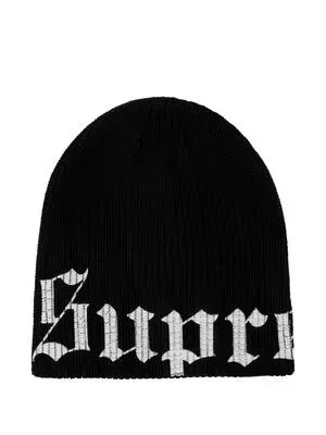 Supreme Old English Logo Beanie - Black