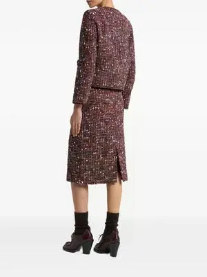 Etro Cotton Tweed Jacket - Red