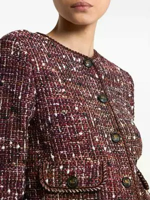 Etro Cotton Tweed Jacket - Red