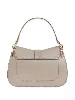 Furla Mini Flow Buckle Leather Tote - Grey