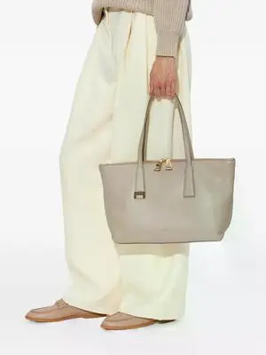 Furla Olivia Leather Tote Bag - Neutrals